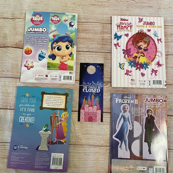 Bendon | Toys | Set Of 7 New Coloring And Activity Book Frozen Tangled ...